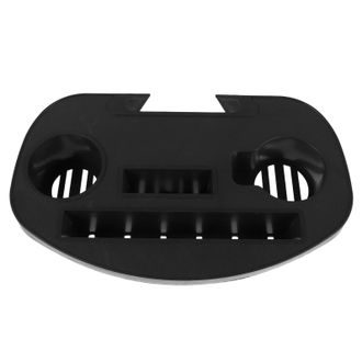 Angoily Aufsteckbarer Getr&auml;nkehalter mit Ablage aus Wetterfestem Kunststoff Clip Organizer f&uuml;r Liegest&uuml;hle und Campingst&uuml;hle Snack und Tabletthalter f&uuml;r Stran