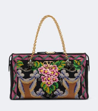 Valentino Garavani Sac Panthea Medium VLogo &agrave; broderies