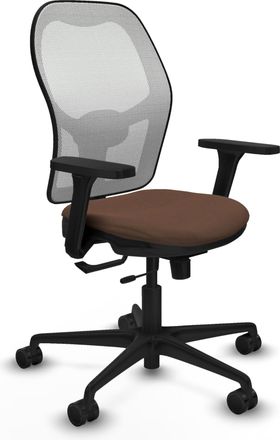 Piqueras y Crespo Schreibtischstuhl mit verstellbaren Armen, h&ouml;henverstellbare Lendenwirbelst&uuml;tze, ausgestattet mit Syncro/Traslack und eingespritztem Schaum. Mit Rolle