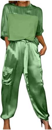 Generic Jogging Camouflage Femme Tailleur Pantalon Pied De Poule Ensemble Legging Kaki Outfit Cycliste Femme VHiverment Femme Ensemble Pantalon Veste Ensemble