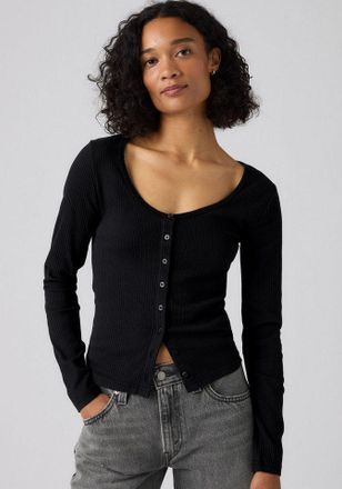 Levi's Langarmshirt AUSTEN BUTTON THROUGH LS Feinripp