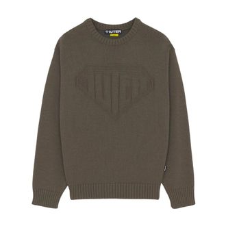 Iuter Iuter, Homme, Pulls, Brun, Taille: XL Pull en maille avec logo Links