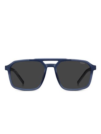 HUGO BOSS Geometrische Sonnenbrille - Blau