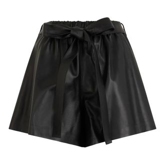 Red Valentino Femme, Shorts, Noir, Taille: 38 FR Shorts en cuir