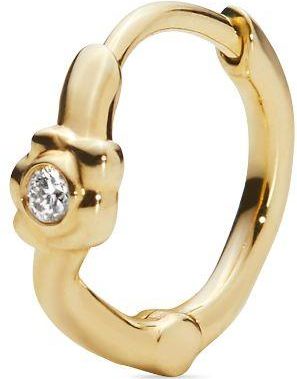 Maria Black 14kt Flora Goldcreole mit Diamanten