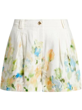 Aje short en lin mélangé - Blanc