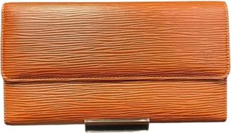 Louis Vuitton Pre-owned Pochette Porte Monnaie Credit Long Wallet - Femme - Pre-owned - Orange - Taille: ONE Size