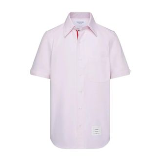 Thom Browne Kurz&auml;rmeliges Polohemd - - Shirts - Herren - Rosa - L