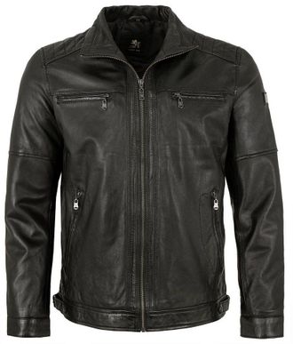 Otto Kern Lederjacke Men-102 OTTO KERN- Herren Echtleder Lederjacke Lammnappa schwarz
