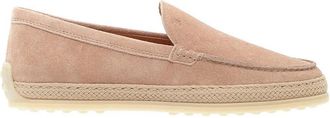 Tod's Pink Suede Slipper With Rope - Gr. 36,5 (EU) - in Rosa