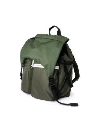 sacai Womens Sac &Agrave; Dos Utility Backpack Kaki Fonc&eacute; Khaki Shoulder Bags