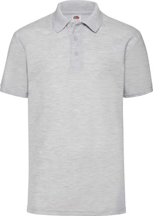 Fruit Of The Loom kurz&auml;rmliges Polo Shirt f&uuml;r Herren, Stil Pocket Pique Gr. M, Heather