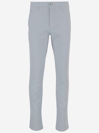Jacob Cohen Pantalon en coton m&eacute;lang&eacute; extensible