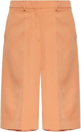 Stella McCartney short &agrave; taille plate - Orange