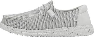 HeyDude Wendy Sox - Baskets pour Femme - Chaussons avec Semelles Confortables - Style Mocassin, Stone White, 40