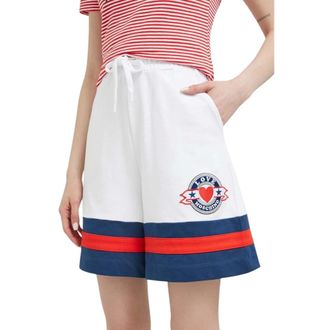 Love Moschino Shorts en coton taille haute - Femme - Shorts - Blanc - Taille: 40 FR