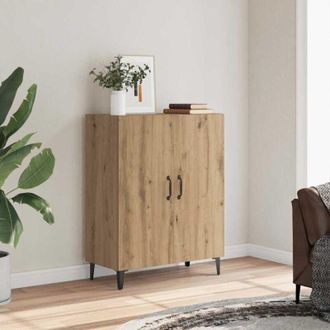 vidaXL Buffet ch&ecirc;ne artisanal 70x34x90 cm bois ding&eacute;nierie - Vidaxl