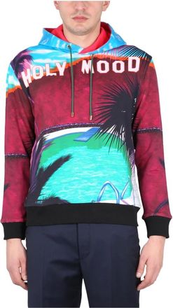 Etro Homme, Sweatshirts et sweats &agrave; capuche, Multicolore, Taille: S Felpa Cappuccio Over