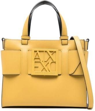 A|X Armani Exchange Sac fourre-tout moyen bambou jaune, jaune