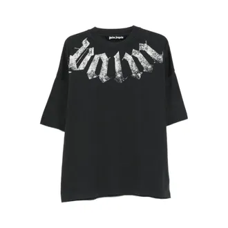Palm Angels Homme, Tops, Noir, Taille: M T-Chemises