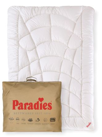 Paradies Winterdecke 155x220 cm Runa Bio - kuschelig warme Bettdecke 155x220 Winter mit h&ouml;chstem Volumen, Daunenalternative