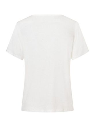 More & More Kurzarmshirt softes Kurzarmshirt, Satinkante