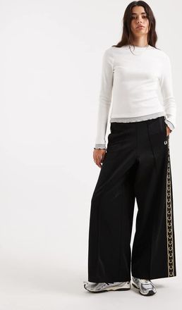 Fred Perry Bas de surv&ecirc;tement densemble avec bande logo - Noir