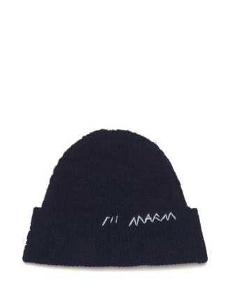 Marni bonnet en maille - Bleu