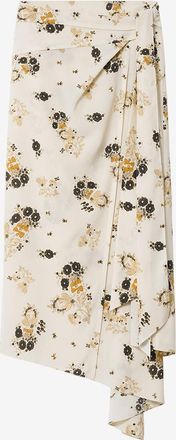Isabel Marant Jupe Faniry En Soie - Femme - &Eacute;cru - Taille34 - Isabel Marant
