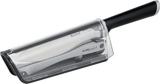 T-fal Kochmesser 16,5 cm, exklusives integriertes Schärfen, Allzweck-Kochmesser, Deutscher Edelstahl, Ever Sharp K2569104