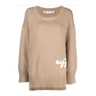 Off-white Lange Strickware - - Knitwear - Damen - Braun - S