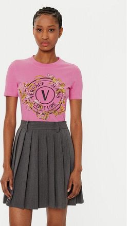 Versace Jeans Couture T-Shirt 78HAHC01 Rosa Regular Fit