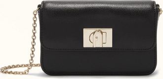Furla 1927 Mini-tasche Nero Schwarz Strukturiertes Leder Damen