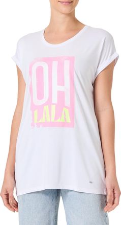 Key Largo Damen WT OHLALA Round T-Shirt, White (1000), Medium