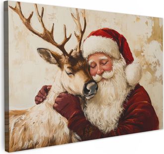 MuchoWow © Bild auf Leinwand Klein 30x20 cm Mini Weihnachtsdeko Schlafzimmer Bilder Badezimmer Wand Deko Wohnzimmer Weihnachtsgeschenke Modern Bilderwand Gesch