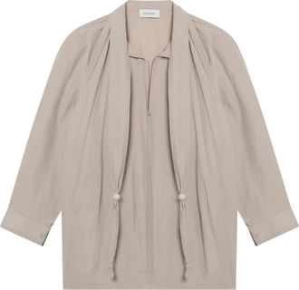 Christophe Lemaire Femme, Blouses et Chemises, Gris, Taille: 38 FR Blouse avec &Eacute;charpe