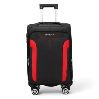 Infinity Leather Weicher Kabinenkoffer 36,5 x 23,5 x 58 cm Nylon 900D Passend f&uuml;r Easyjet, Ryanair, Wizzair Integriertes Schloss