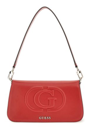 Guess Eco Mietta Flap Shoulder Bag Red