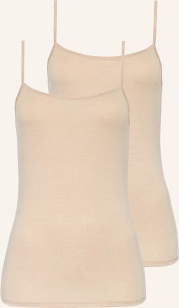Schiesser 2er-Pack Tops Modal Essentials beige