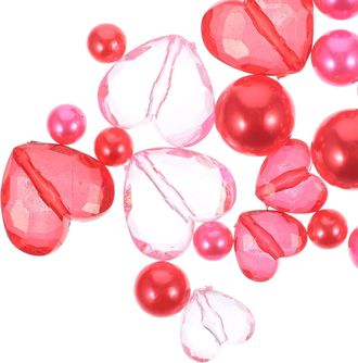 BESPORTBLE FUTUREORYY Valentinstag Vasenf&uuml;ller Perlen 21 St&uuml;ck Farbecht Rund Romantische Vasenf&uuml;llung f&uuml;r Hochzeits und Partydekoration Vielseitiges Wohnaccessoi