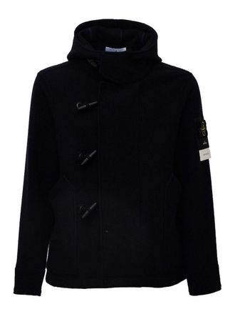 Stone Island Manteau Rembourr&eacute; - Bleu Fonc&eacute;