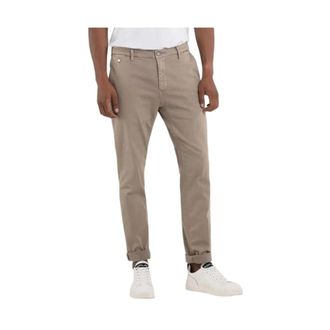 Replay Cropped Hose - - Trousers - Herren - Beige - W38 L34