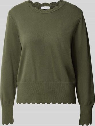 More & More Relaxed Fit Strickpullover aus Viskose-Mix Modell OKTOBER