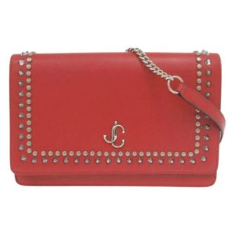 Jimmy Choo London Pre-owned Leder Schultertasche - - Pre-owned - Damen - Rot - ONE SIZE