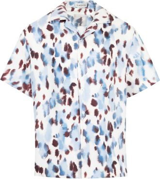 Lanvin Hemd mit abstraktem Print - Rot