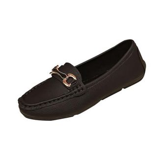 Generic Mocassins confortables et &eacute;l&eacute;gants pour femme, couleur unie, classiques, l&eacute;gers, respirants, &agrave; enfiler, d&eacute;contract&eacute;s, pour le travail, le bureau, les 