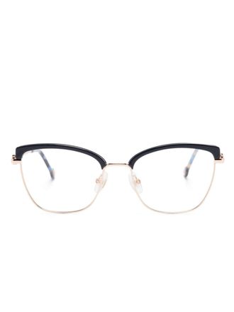 Carolina Herrera lunettes de vue &agrave; monture papillon - Bleu