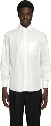 Maison Margiela Foiled Cotton Poplin Shirt