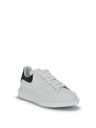 Alexander McQueen Mens Oversize Sneaker White-Blue Grey Sole: Rubber; Leather White/blue
