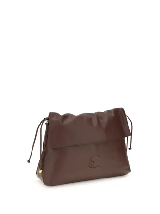 Coccinelle Womens Medium Lidia Shoulder Bag Berry Calf Leather Bos Taurus